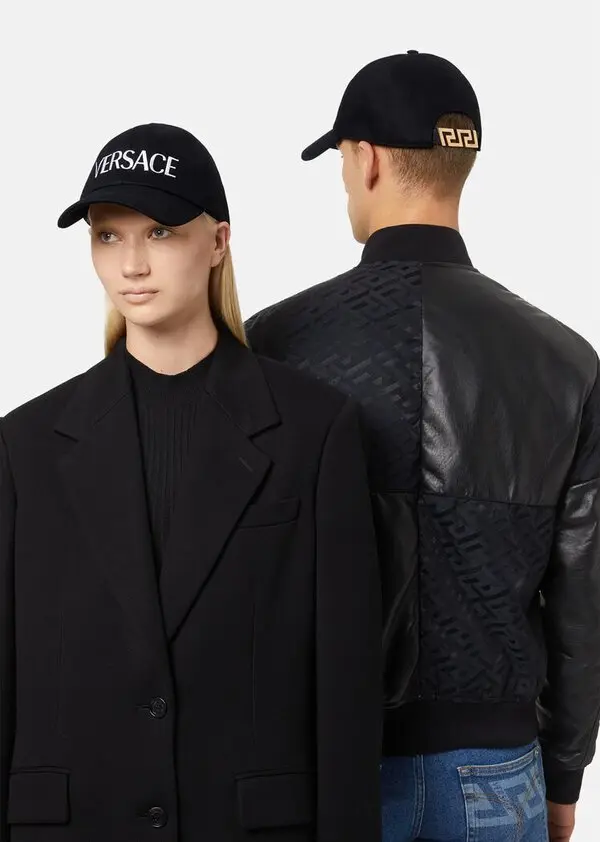 Versace Logo Embroidered Baseball Cap