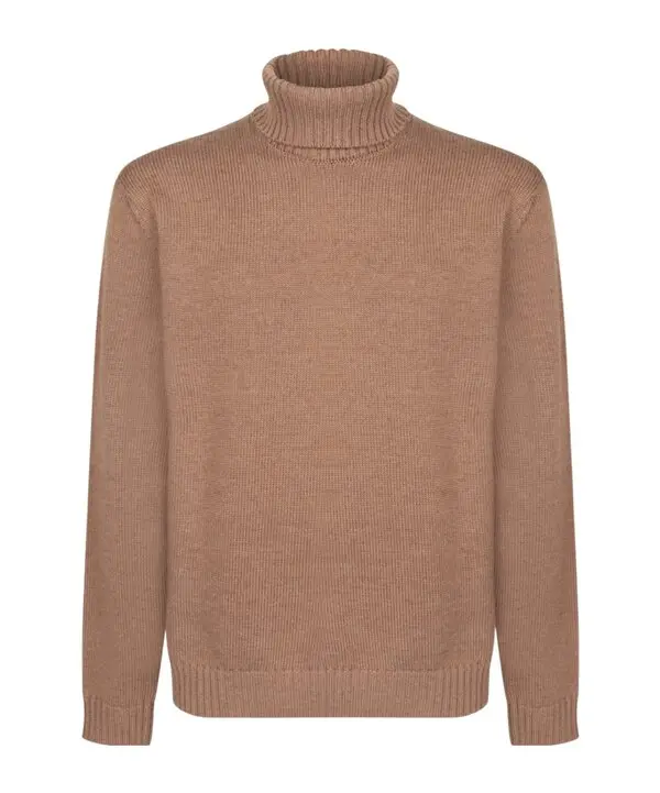 Incotex Ribbed High Neck Knitwear