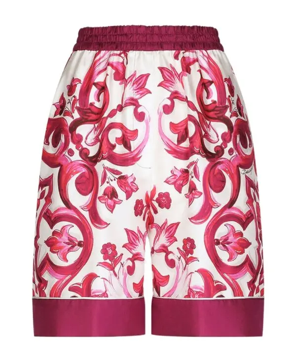 Dolce & Gabbana Majolica-printed Twill Pajama Shorts - Red