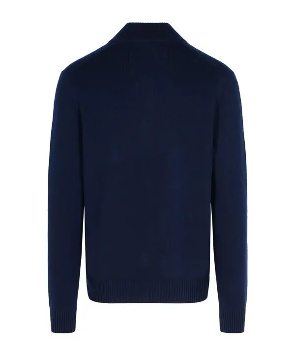 GRAN SASSO High-neck Zip-up Cardigan