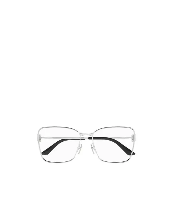 Balenciaga Rectangle Frame Eyeglasses - Silver