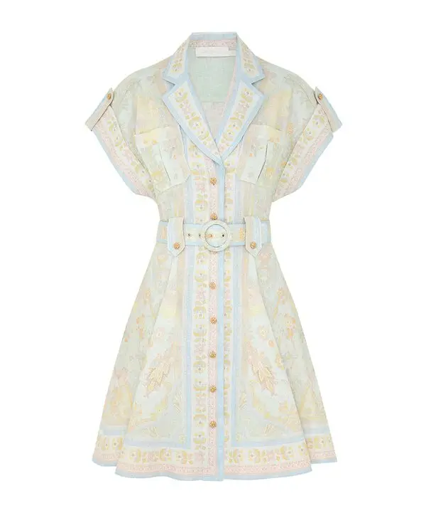 Zimmermann Acacia Mini Shirt Dress