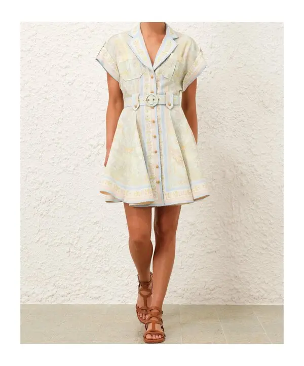 Zimmermann Acacia Mini Shirt Dress