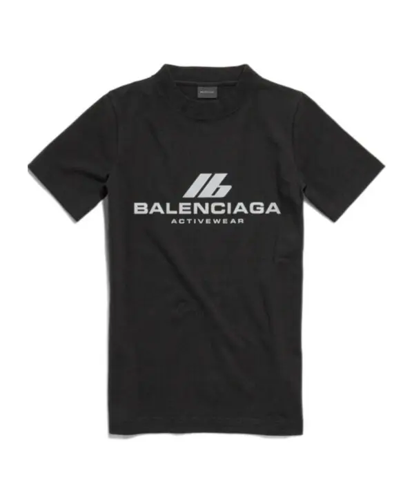 Balenciaga Activewear Fitted T-shirt - Black