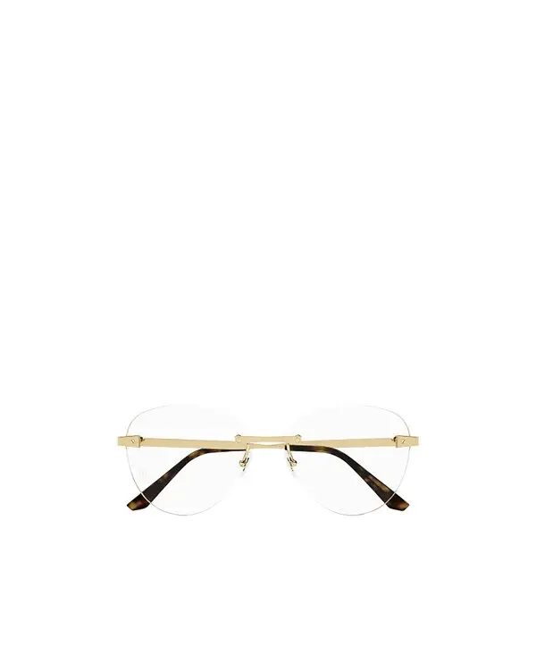 Cartier Rimless Round Eyeglasses - Nude