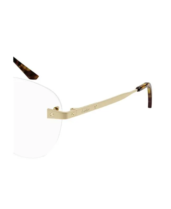 Cartier Rimless Round Eyeglasses
