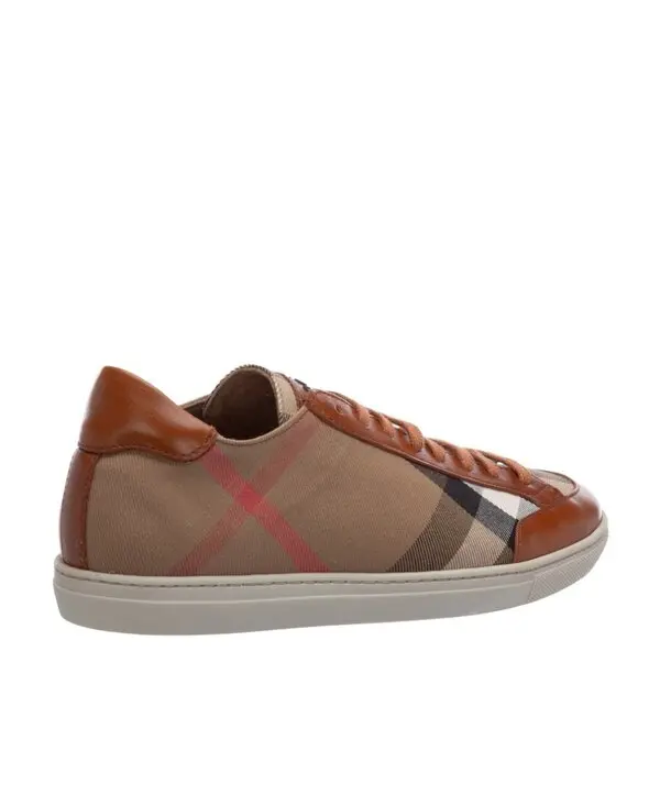 Burberry Check Lace Low-top Casual Sneakers