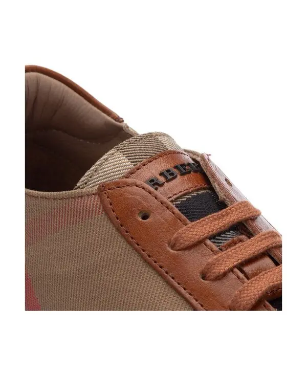 Burberry Check Lace Low-top Casual Sneakers
