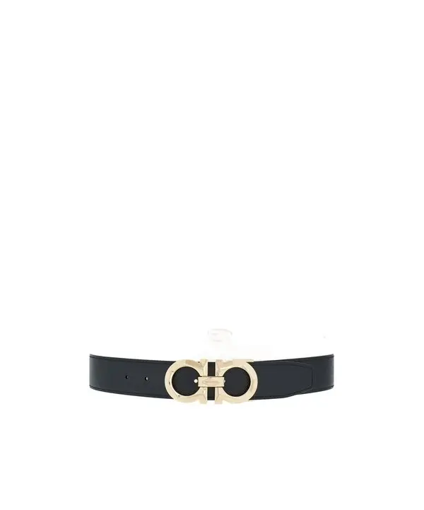 FERRAGAMO Logo Belt - White