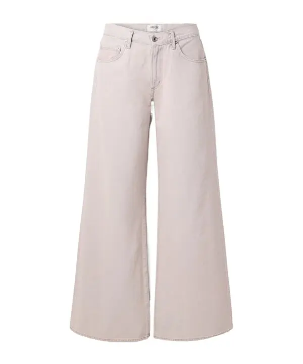 AGOLDE Clara Baggy Low-rise Wide-leg Jeans - Pink