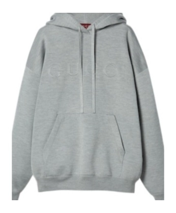 Gucci Extra Fine Knit Hooded Sweater - Gray