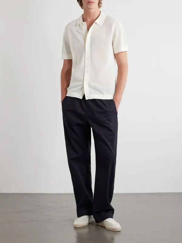 Onia Crocheted Cotton Shirt - Neutrals