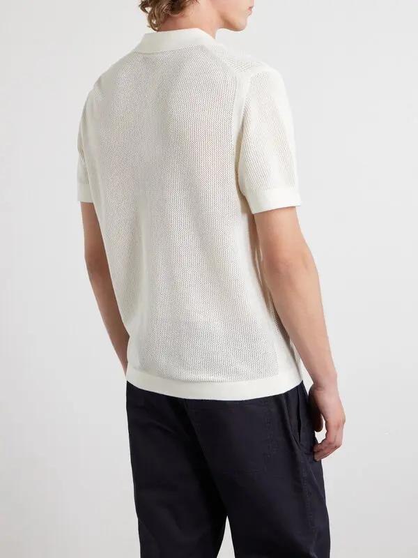 Onia Crocheted Cotton Shirt - Neutrals