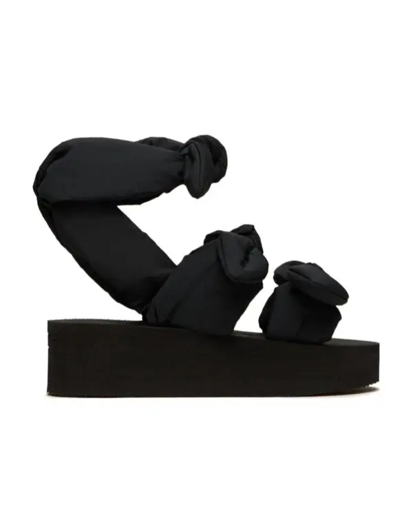 Red Valentino Bow Detailing Open-toe Platform Sandals - Black