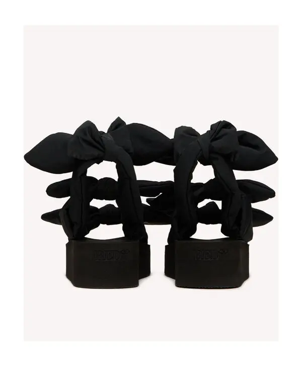 Red Valentino Bow Detailing Open-toe Platform Sandals - Black