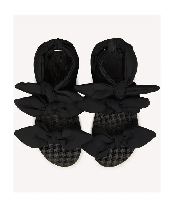 Red Valentino Bow Detailing Open-toe Platform Sandals - Black