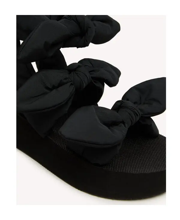 Red Valentino Bow Detailing Open-toe Platform Sandals - Black