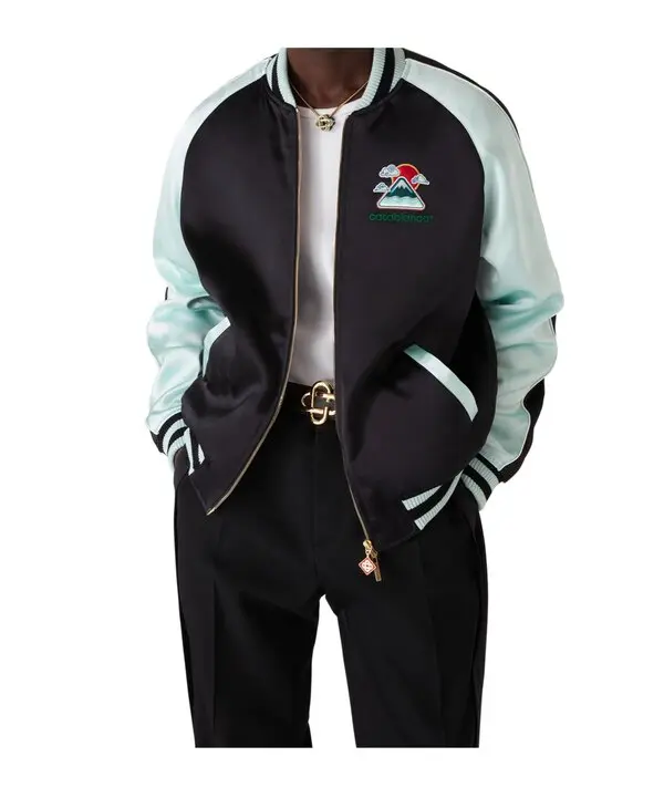 Casablanca Embroidered Logo Bomber Jacket