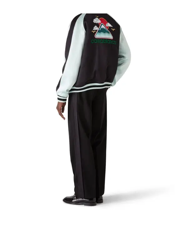 Casablanca Embroidered Logo Bomber Jacket