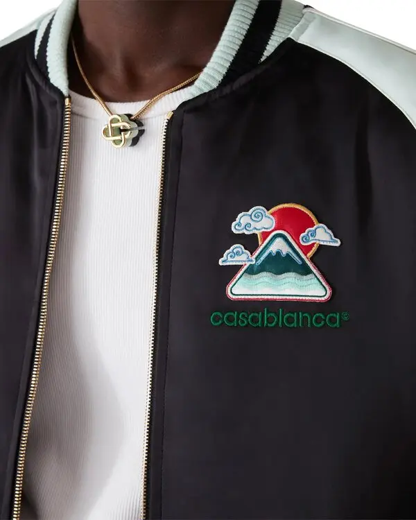 Casablanca Embroidered Logo Bomber Jacket