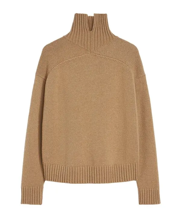 JIL SANDER Cashmere Blend High-neck Sweater - Cider