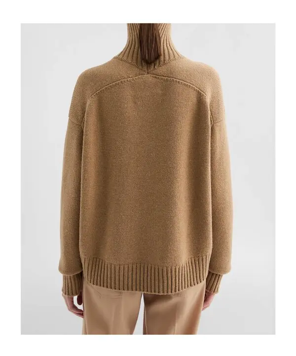 JIL SANDER Cashmere Blend High-neck Sweater - Cider
