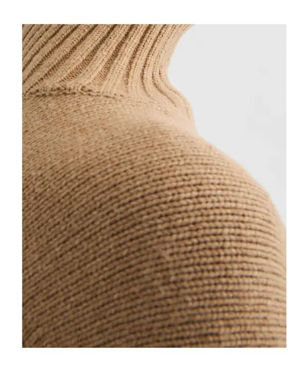 JIL SANDER Cashmere Blend High-neck Sweater - Cider
