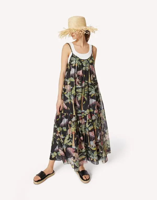 Red Valentino Graphic Printed Maxi Dress