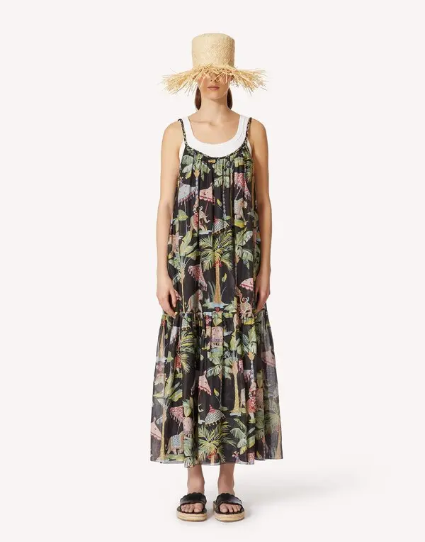 Red Valentino Graphic Printed Maxi Dress