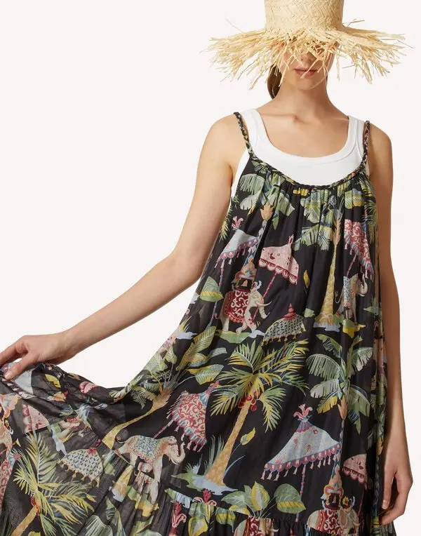 Red Valentino Graphic Printed Maxi Dress