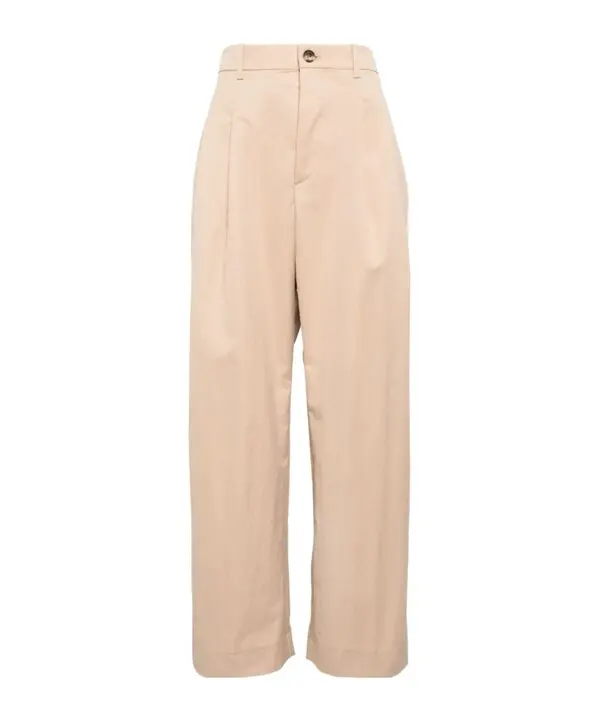 Wardrobe.NYC Wide-leg Pleated Track Pants - Nude