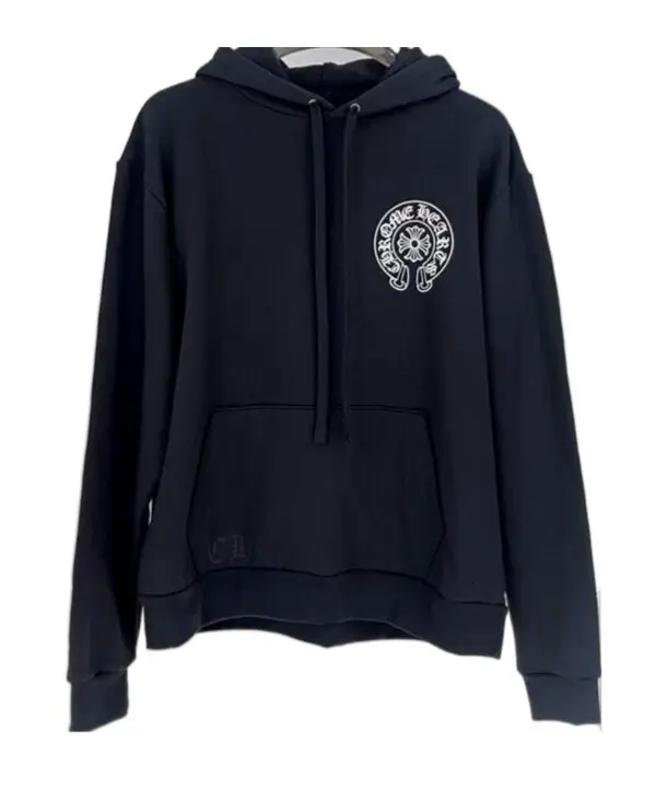 Chrome Hearts Drawstring Hooded Sweatshirt - Black