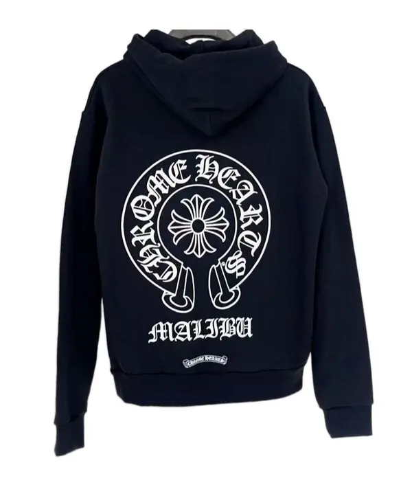 Chrome Hearts Drawstring Hooded Sweatshirt - Black