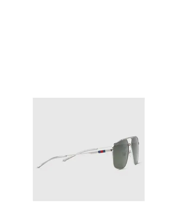 Gucci Navigator Frame Sunglasses - Gray