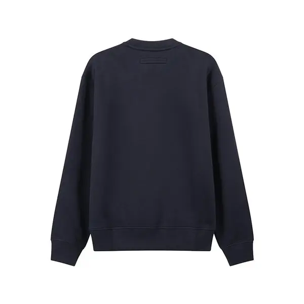 Zegna Crewneck Sweatshirt With Logo Print - Black