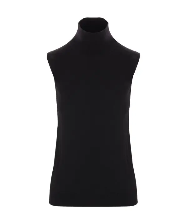 Loro Piana Sleeveless Knitted Vest - Black
