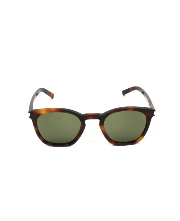 Saint Laurent Square Frame Tortoiseshell Sunglasses - Green
