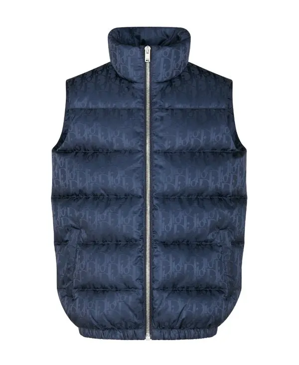 Dior Logo Quilted Sleeveless Down Jacket