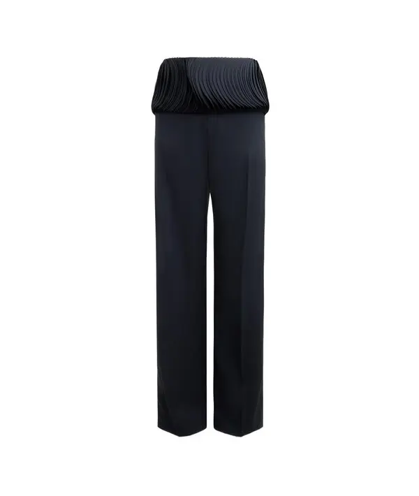 Alaïa Elastic Waist Casual Pants - Black