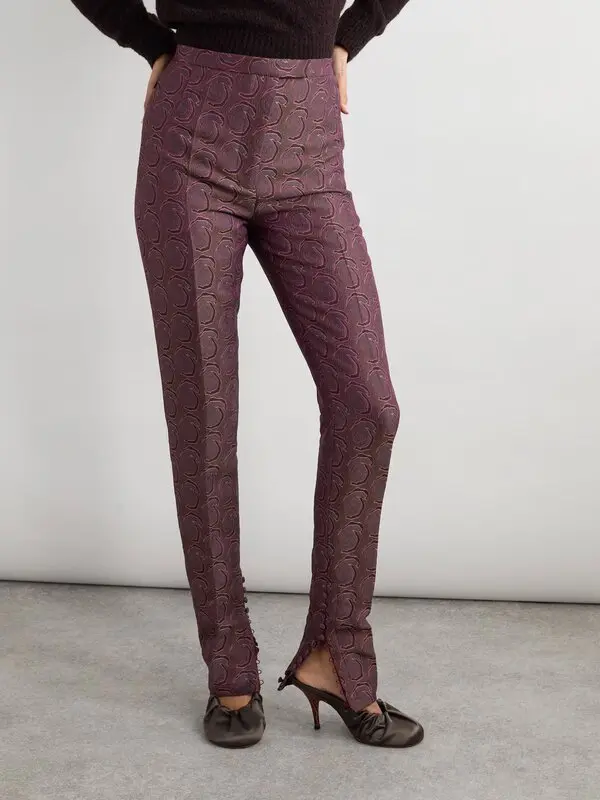 Dries Van Noten Jacquard Skinny Pants