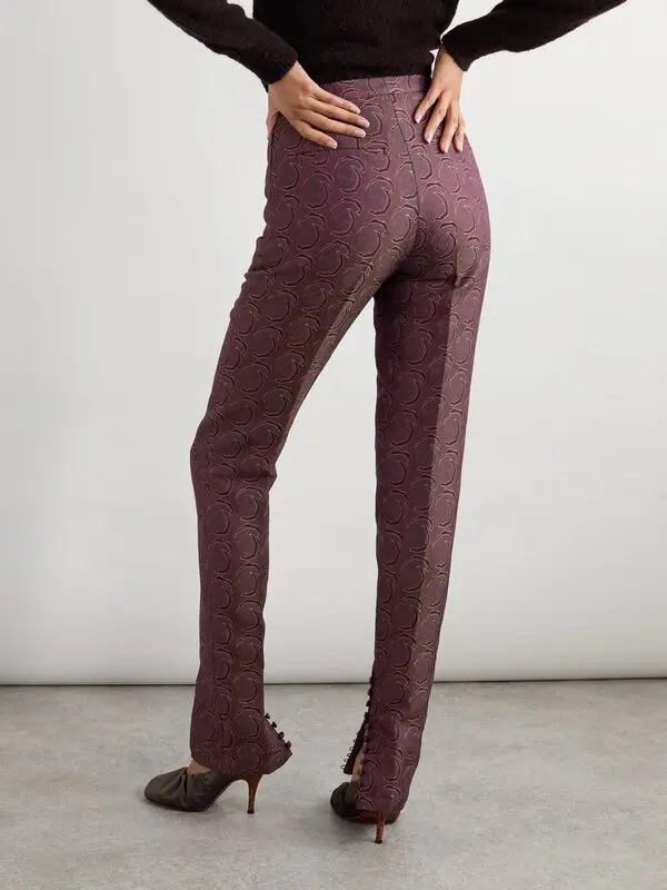 Dries Van Noten Jacquard Skinny Pants