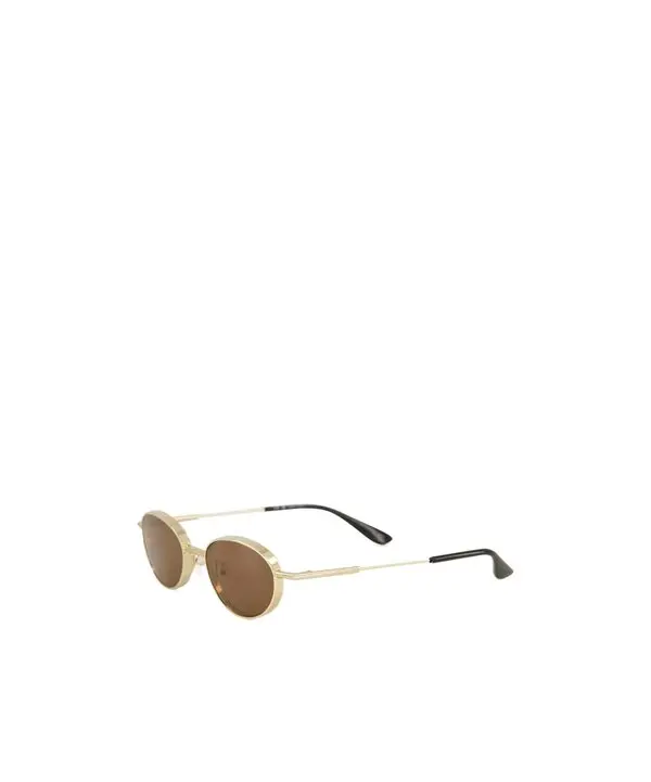 Alexander McQueen Oval Frame Sunglasses