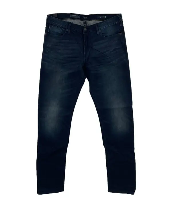 Emporio Armani Slim Fit Dark Wash Jeans - Black