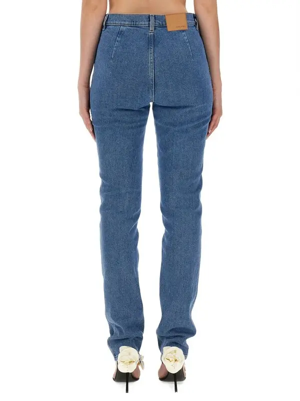 Magda Butrym Logo Patch Skinny Jeans
