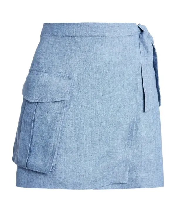 Ralph Lauren Linen Wrap Skirt