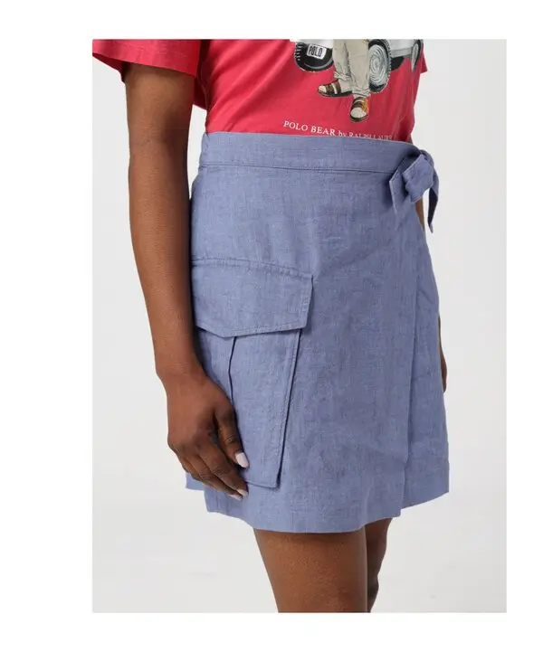 Ralph Lauren Linen Wrap Skirt