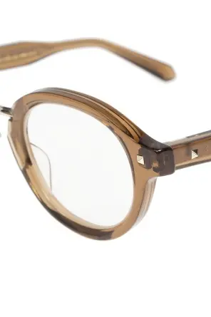 Valentino Garavani Round Frame Eyeglasses - Brown