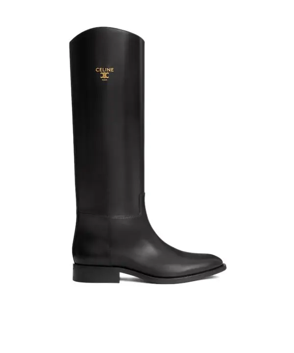 Celine Anais Riding Boots In Calfskin