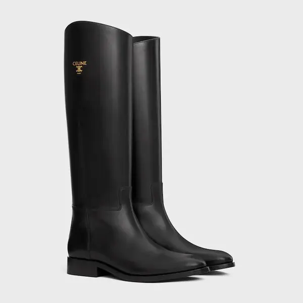Celine Anais Riding Boots In Calfskin
