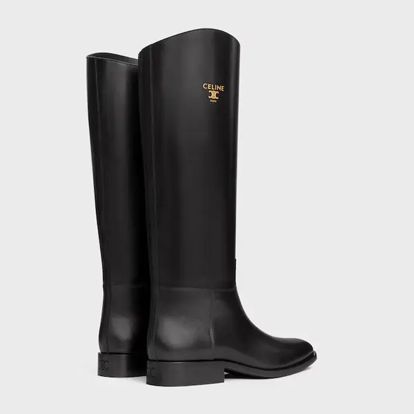 Celine Anais Riding Boots In Calfskin